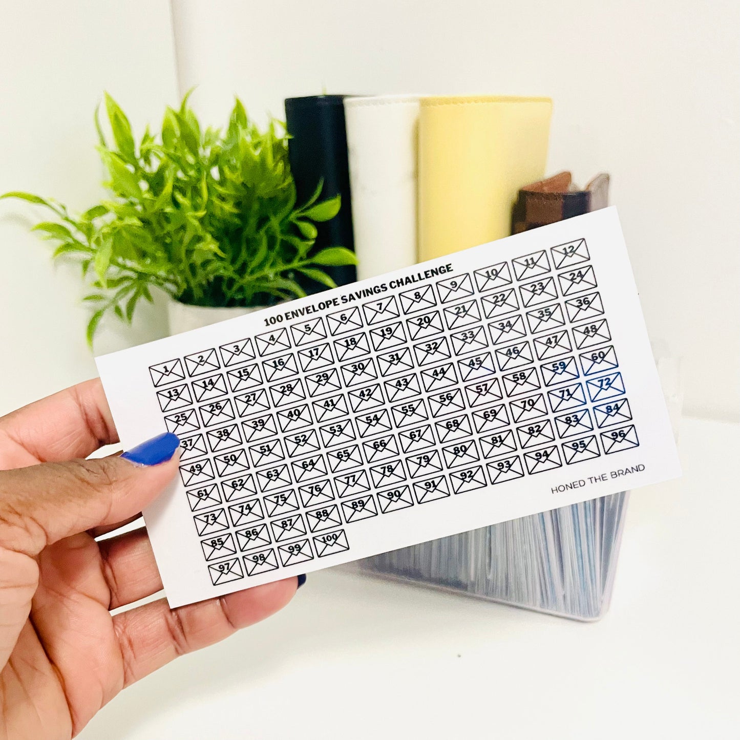 100 Envelope Savings Challenge - Savings Challenge - Honed The Brand
